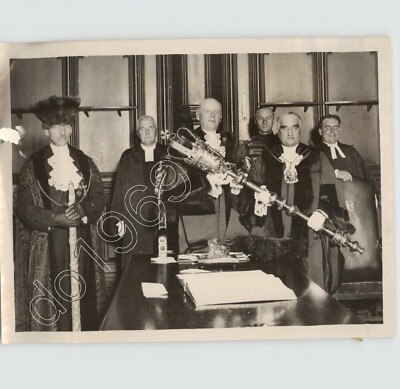Sir MAURICE JENKS @ Ceremony OFFICE INSIGNIA Lord Mayor London 1931 ...