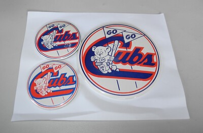 (3) 1960's Baseball GO GO Chicago Cubs Souvenir Stadium Lot Pin Button ...