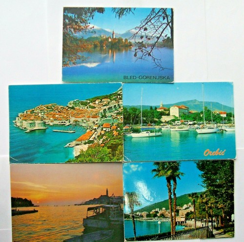 Postcards (5) - JUGOSLAVIA - DUBROVNIK - OPATIJA - BLED-GORENJSKA ...