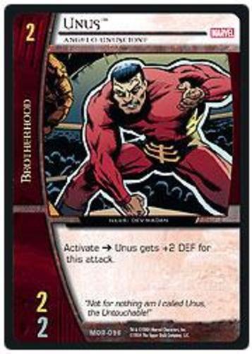 VS System: Unus, Angelo Unuscione [Played] Marvel Origins TCG CCG ...