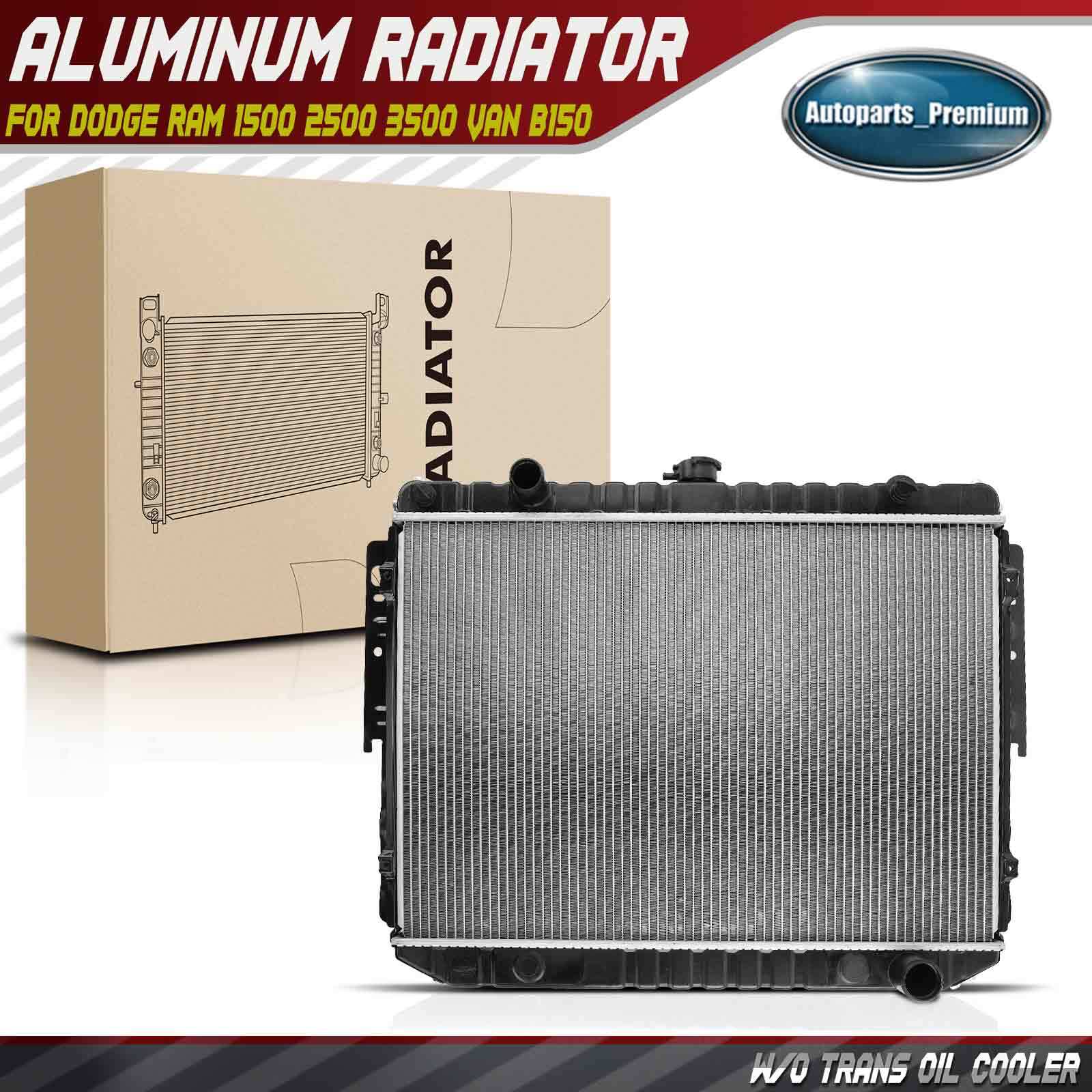 Aluminum Radiator w/o Oil Cooler for Dodge Ram 1500 2500 3500 Van B150 ...