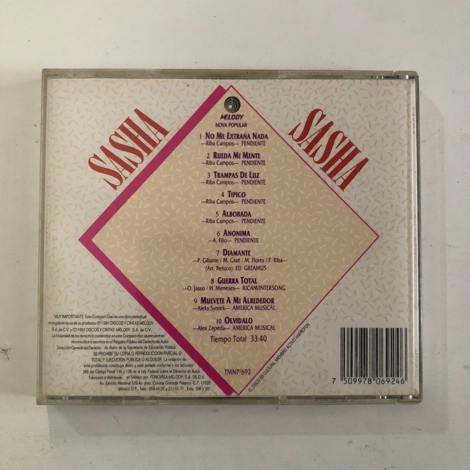 Sasha, Sus Exitos, 1991 Mexican CD Album, Latin Pop | eBay