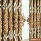 Luxury noble European embroidery gold cloth blackout curtain valance ...
