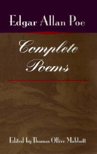 Complete Poems by Edgar Poe and Thomas Ollive Mabbott (2000, Trade ...