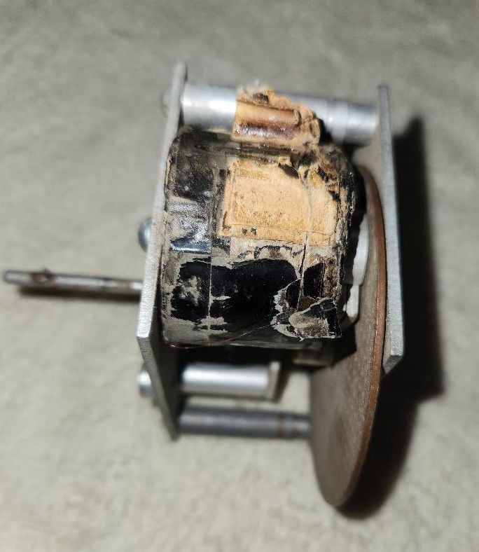 VINTAGE WILLIAM MARVY MODEL 405 BARBER POLE MOTOR COIL ASSY RESTORATION ...