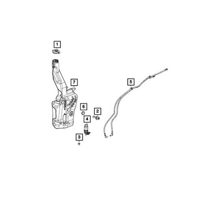 68406291AA Mopar Washer Reservoir for Jeep Cherokee 2019 | eBay