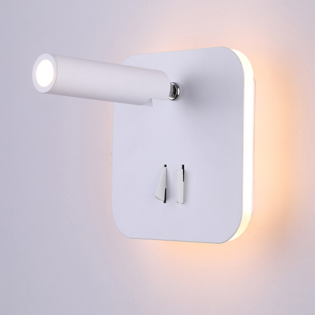 LED Wall Light Fixture Square Reading Bedside Lamp Picture Spotlight ...