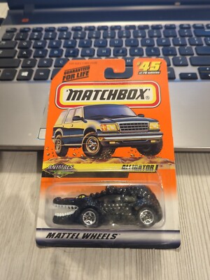 MatchBox in Blister Pack - Series 6 - #45 - Alligator - Black | eBay