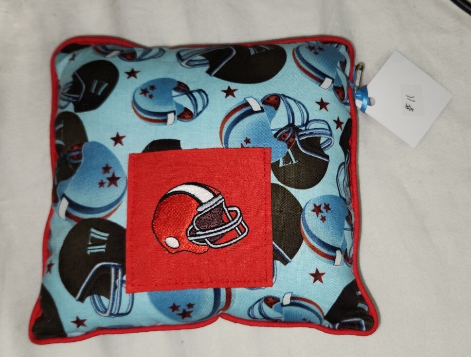 Childs Tooth Fairy Works 7x7 Football Helmets #17 Keepsake Pocket ...