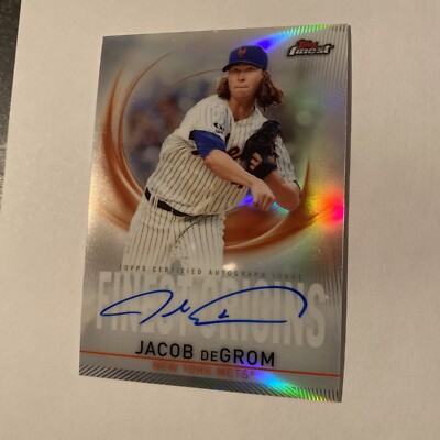 Jacob DeGrom 2019 Topps Finest Origins Autograph New York Mets | eBay