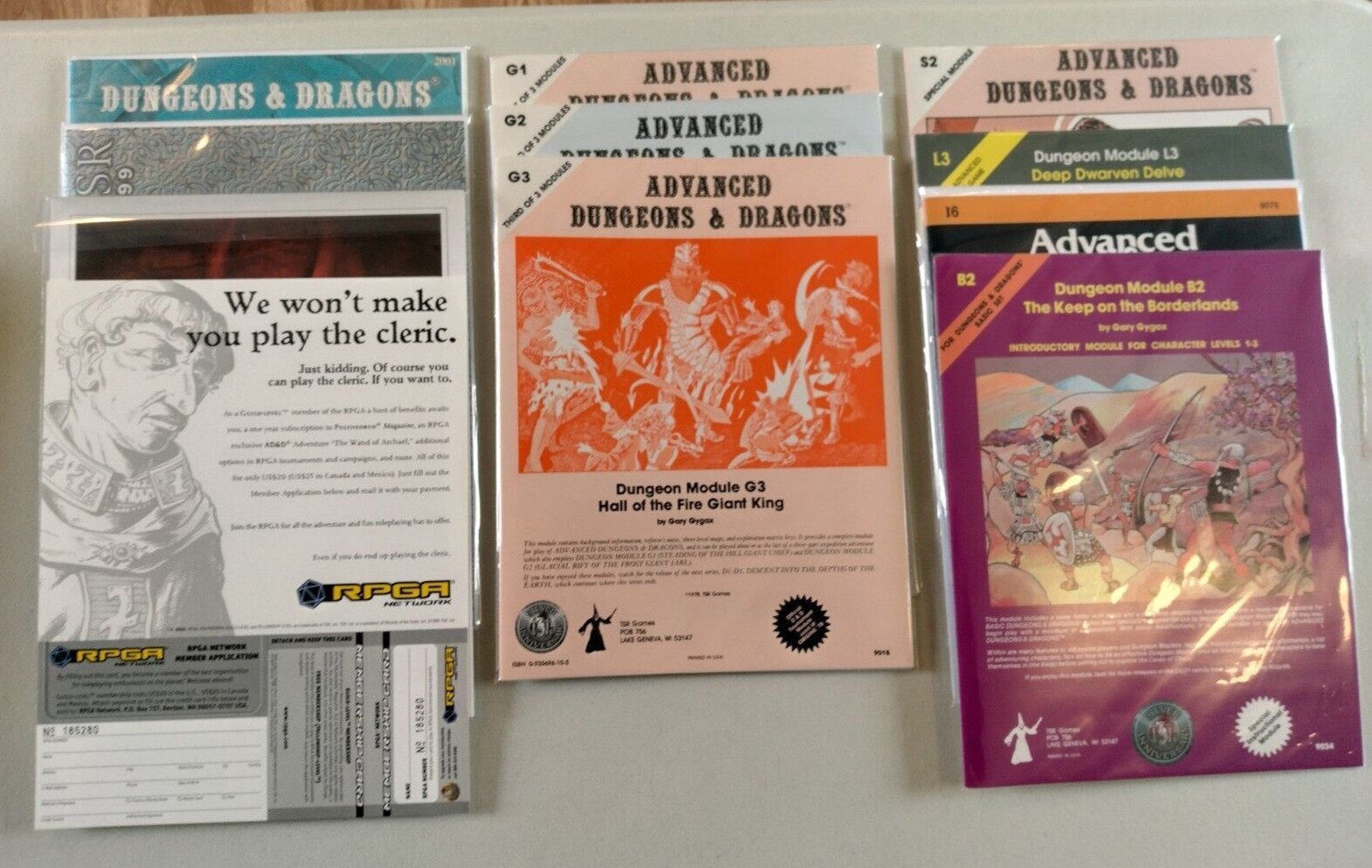 TSR Silver Anniversary Collector Edition Set D&D AD&D 1999 Dungeons ...