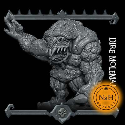 Dire Moleman | Molefolk | Underdark Miniature for Tabletop games like D ...