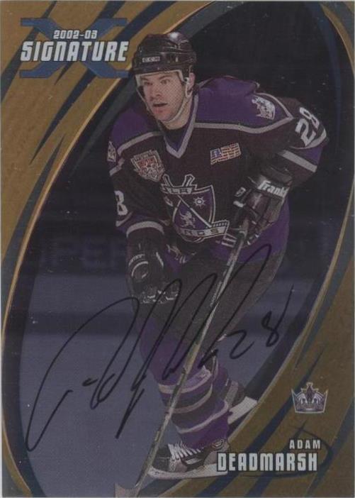 2002-03 In the Game Be A Player Signature Series - Adam Deadmarsh #019 ...