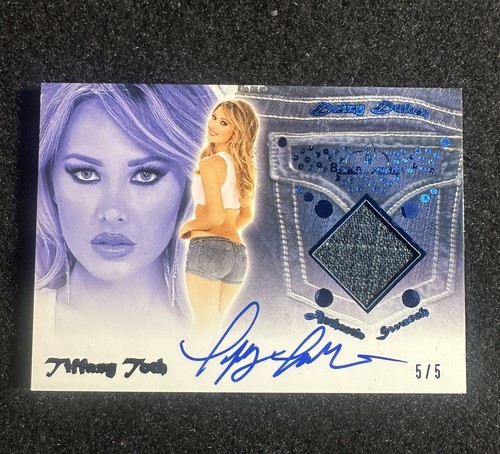 2012 Bench Warmer Daisy Dukes Tiffany Toth Blue Jean Relic Autograph ...