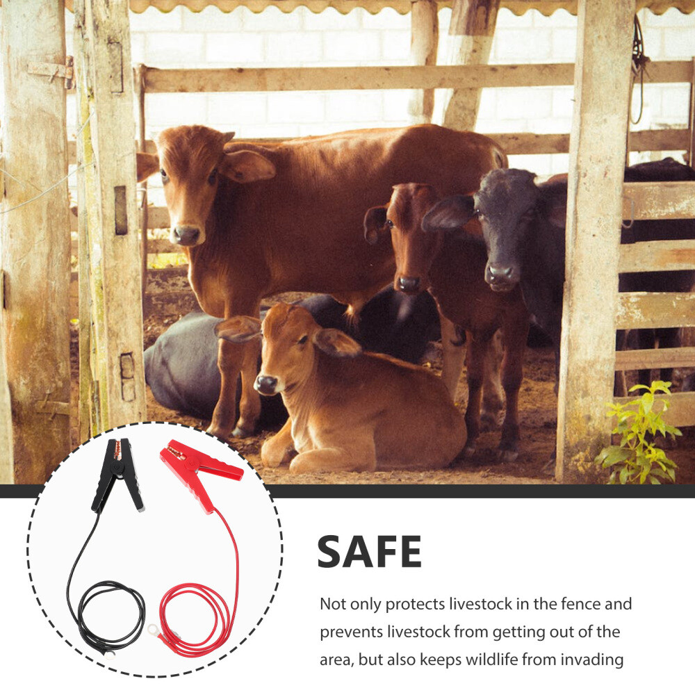 3 Sets Charger Charging Cable Metal Electric Fencing Connector Wire | eBay