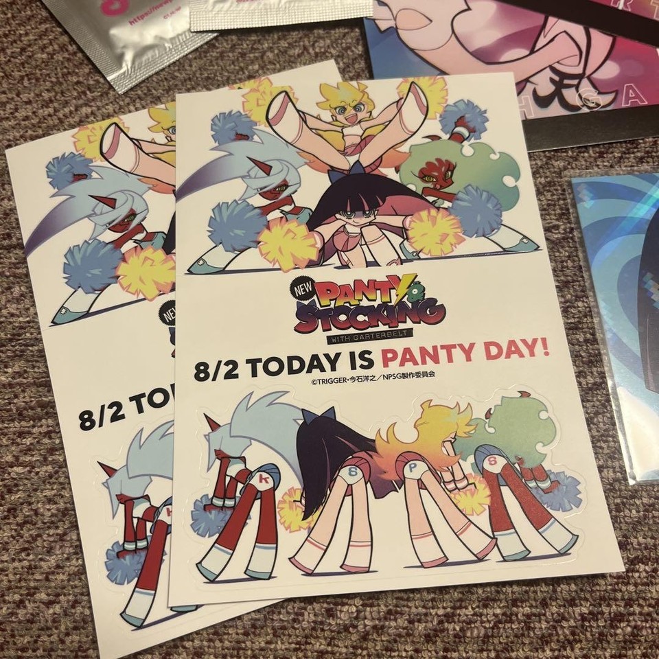 Panty & Stocking with Garterbelt Postcards Sticker Set of 2 Character ...