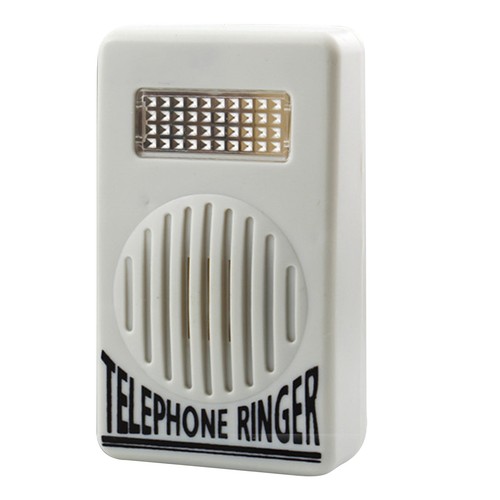 Extra-Loud Ringer Sound Telephone Ringer Amplifier Strobe Light Flasher ...