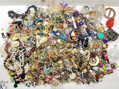 12+ LBS VINTAGE To NOW CRAFT JUNK SCRAP Jewelry Lot Harvest Repurpose ...