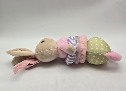 Flopsy Bunny Giggle Pull Toy Baby 11" Pink Peter Rabbit Rattle Stretch ...