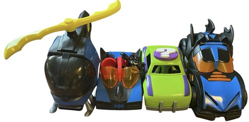 Imaginext Batman Vehicle Lot Batmobile Batcopter Riddler Figures DC | eBay
