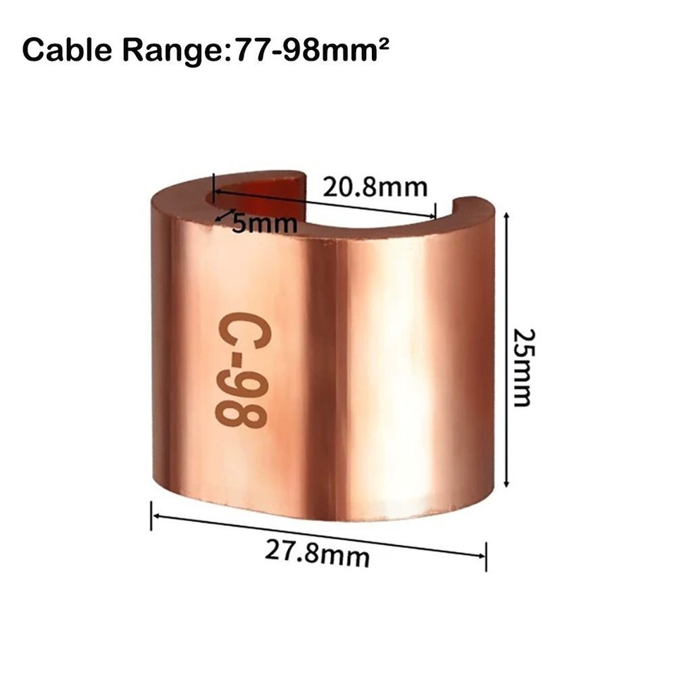 Copper Wire Connector C Type Copper C-shaped Clamp Copper Wire ...