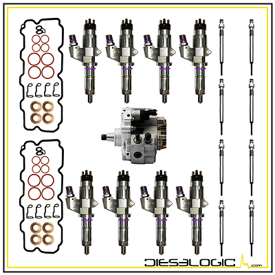 2001-2004 CHEVY/GMC DURAMAX LB7 6.6L DIESEL INJECTOR SUPER SET DELUXE W ...
