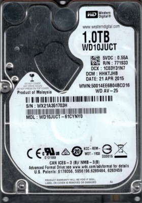 WD10JUCT-61CYNY0 DCM: HHKTJHB WX21A Western Digital 1TB | eBay