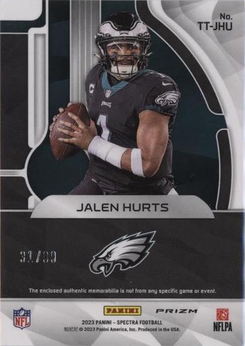 2023 Panini Spectra Jalen Hurts #TT-JHU for sale | eBay