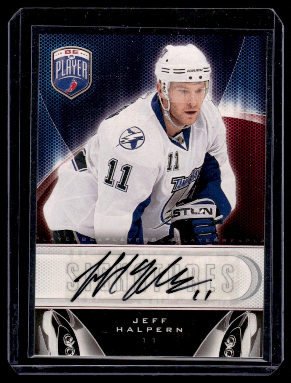 2009-10 Upper Deck Be a Player Signatures Jeff Halpern Auto Tampa Bay ...