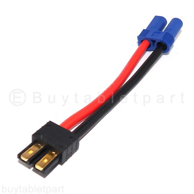 High Current Adapter EC5 IC5 Female to Traxxas TRX Male 12AWG For LiPo ...