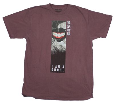 Tokyo Ghoul Mens T-Shirt - Smiling Ghoul Face I Am A Ghoul | eBay