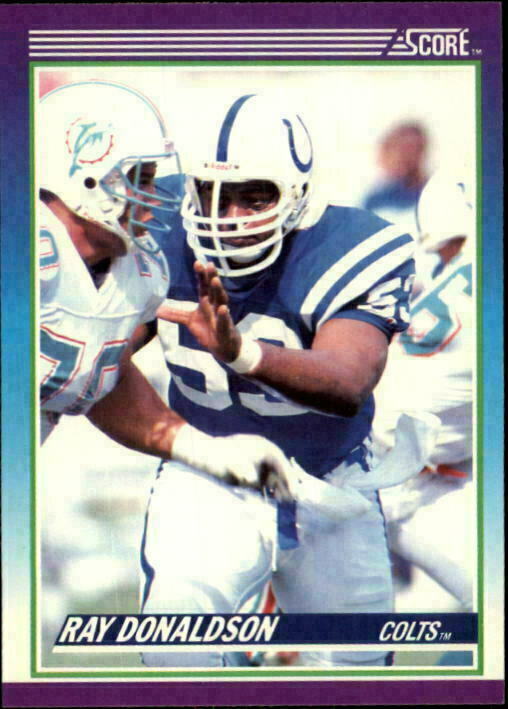 1990 SCORE NFL FOOTBALL Trading Card #153 - RAY DONALDSON, Indianapolis ...