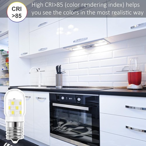 E17 LED Under Microwave Over Stove Light Bulb 125V Daylight White 6000K ...