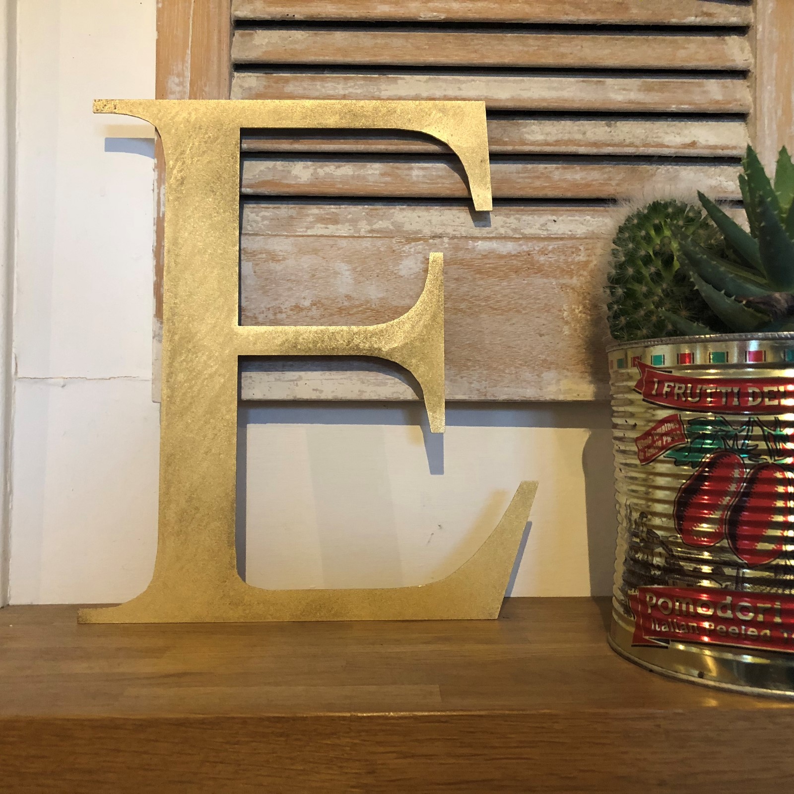 GOLD METAL LETTERS HOME SHOP WORDS VINTAGE RUSTIC SIGN CHRISTMAS ...