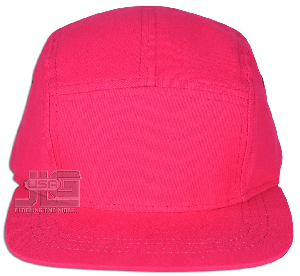 5 Panel Solid Camo Strap-back Adjustable Leather Strap Cap Hat JLGUSA ...