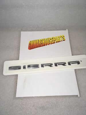 2019 GMC SIERRA 1500 CHROME "SIERRA" TAIL GATE EMBLEM NEW GM # 84287337 ...