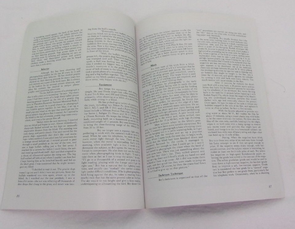 Wildlife Photography Book by Ann Guilfoyle and Susan Rayfield 1987 ...