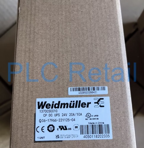 NEW Weidmüller 1370050010 CP DC UPS 24V 20A/10A power supply Fast ...