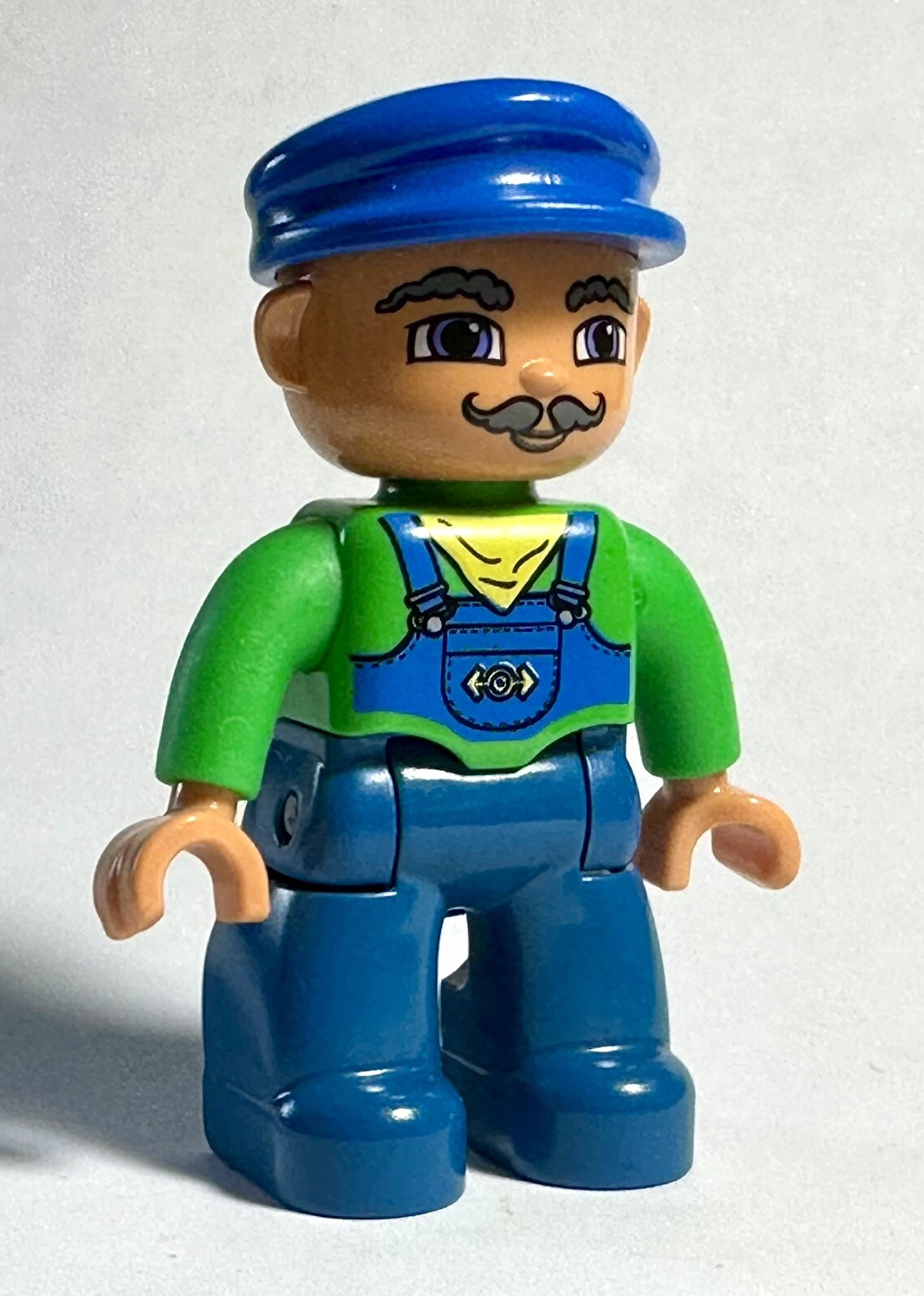 LEGO DUPLO TRAIN CONDUCTOR Overalls 2.5" FIGURE Engineer Station Worker ...