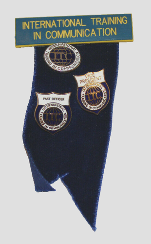 3 pins International Training in Communication ITC - member, VP, Past ...