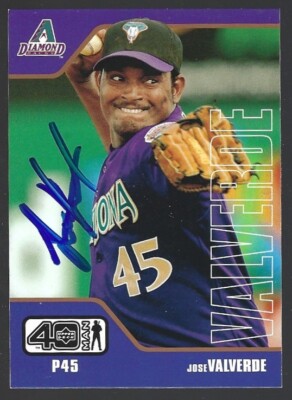 2002 Upper Deck 40 Man #674 Jose Valverde IP autograph signed card | eBay