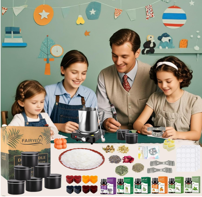 Candle Making Kit with Wax Melter, Complete Candle Making Supplies, Soy ...