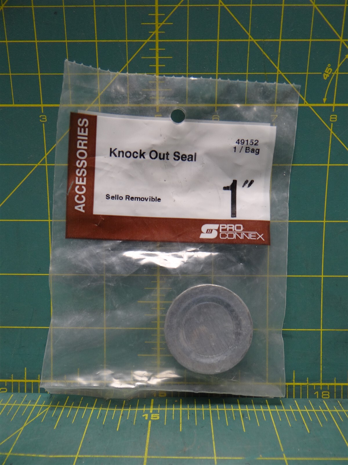 Pro Connex 49152 Knockout Seal 1" For Outlet Box or Metal Enclosure | eBay