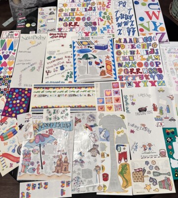 Lot Of 40+ Scrapbooking Stickers Vintage 90s & 2000s Sandylion Assorted ...