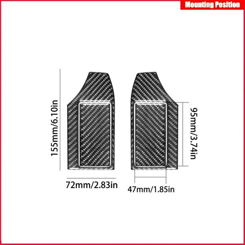 4PCS For BMW M5 E39 1998-2003 Carbon Fiber Interior Rear door Ashtray ...