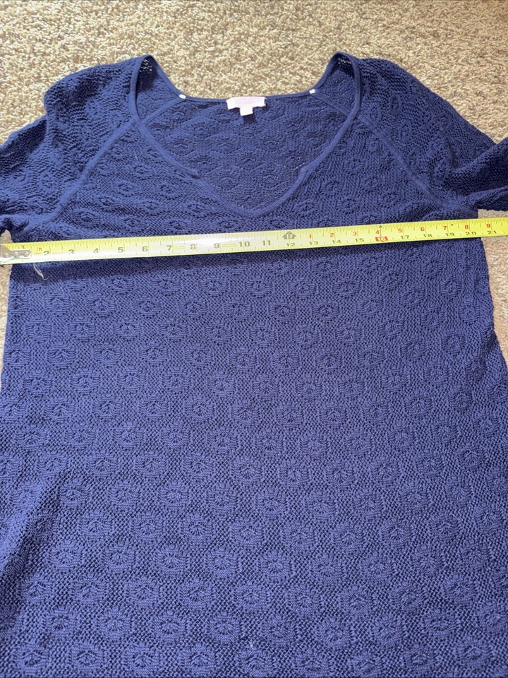 Lilly Pulitzer Navy Knit Sweater Knit Bathing Suit Cover Up Sz XL ...