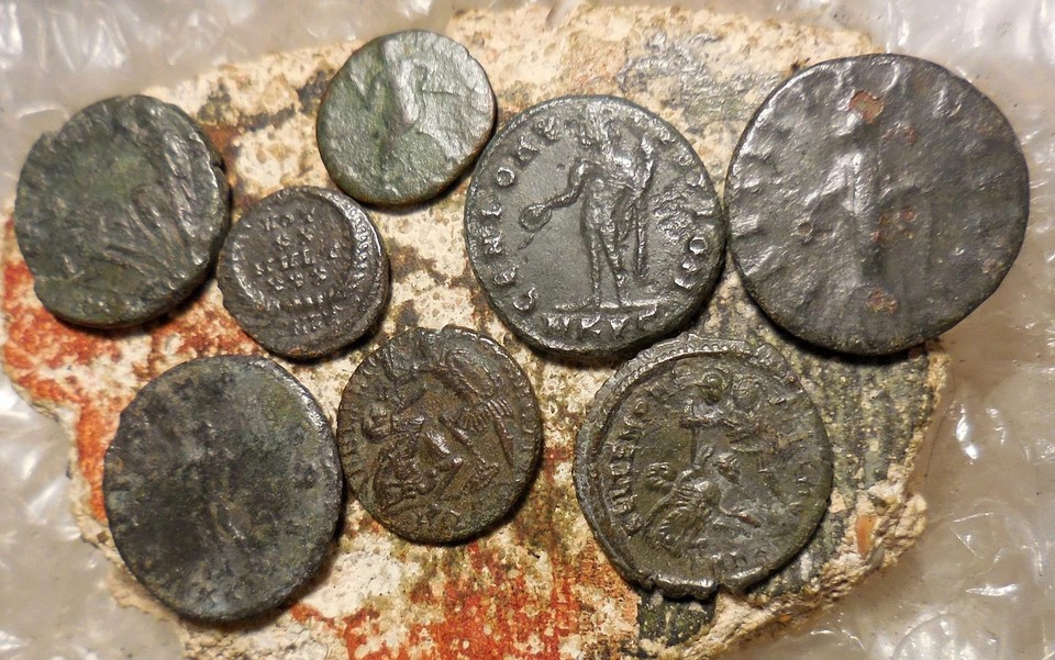 (Lot of 8) Very Fine Ancient Roman Coins, Largest 22 mm | eBay