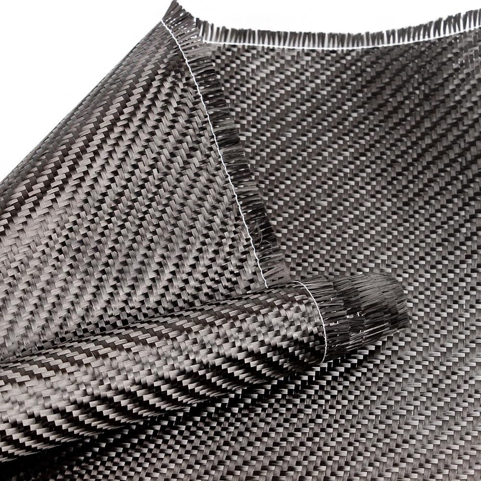 4.9ft x 12" Carbon Fiber Cloth Roll 2x2 Twill Weave 3k/220g Fabric ...