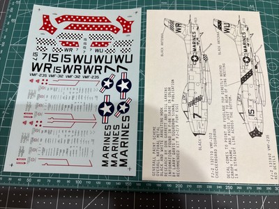 MicroScale Decals 1/48 FJ-2/3 Fury VMF-312 & 235 Decal Sheet 48-129 | eBay