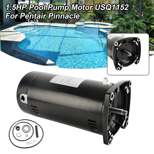 USQ1152 1.5HP Square Flange Pool Pump Motor and Seal Kit For Pentair ...